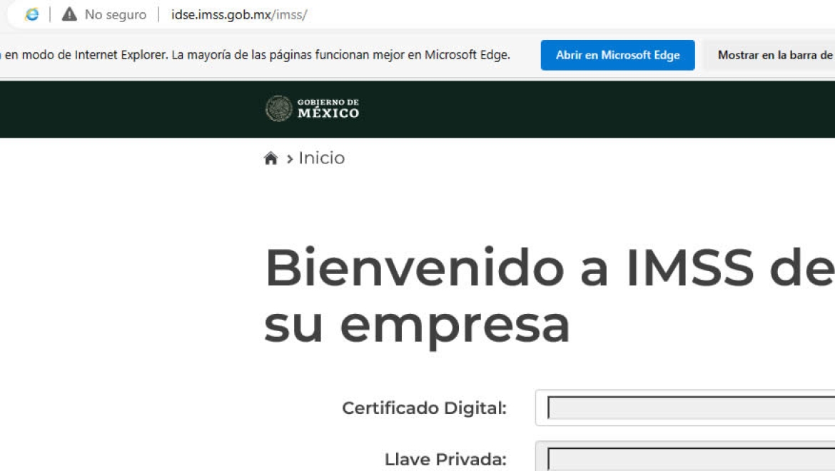 Como accesar al IMSS idse en Windows 11 Como accesar al IMSS idse en Windows 11